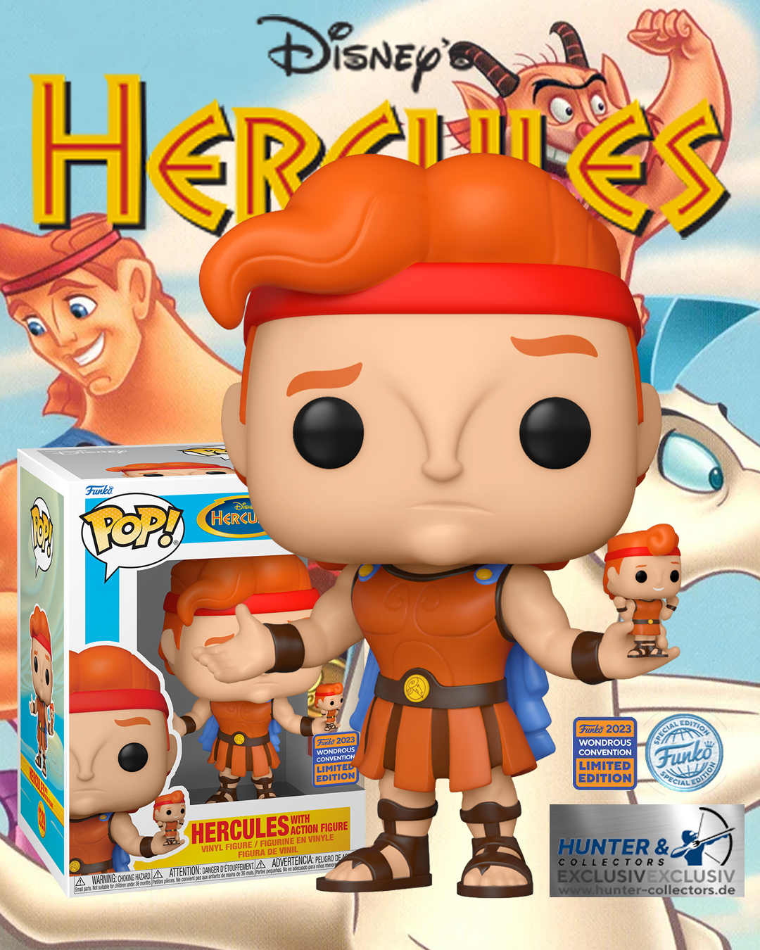 FUNKO POP! - Disney - Hercules Hercules with Action Figure # Con ...