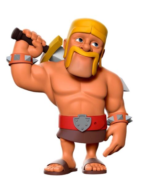 The World of Clash Minix Figur Clash of Clans Barbarian 12 cm - Hunter ...